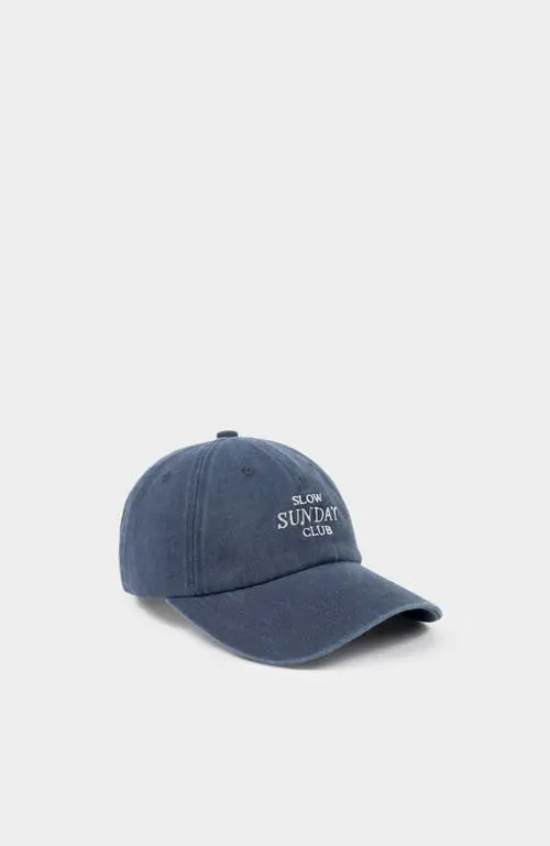 KATIE LOXTON Embroidered Cap - Navy