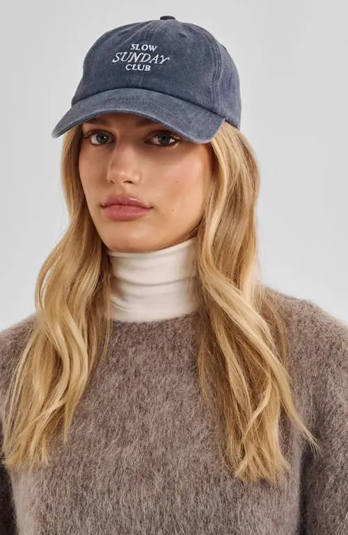 KATIE LOXTON Embroidered Cap - Navy