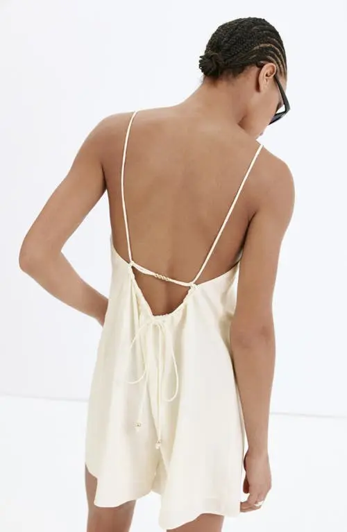 Mango Open Back Straight Jumpsuit