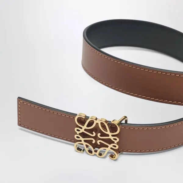 Loewe Reversible /black Anagram Belt