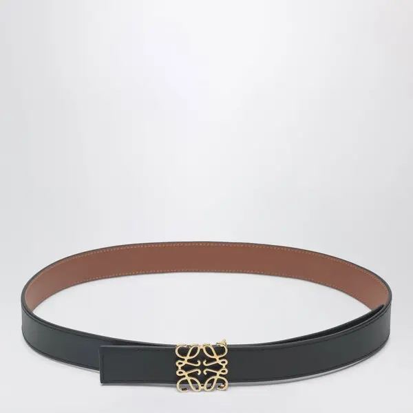 Loewe Reversible /black Anagram Belt