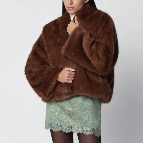 BB COUTURE Farrah Short Jacket In Faux Fur