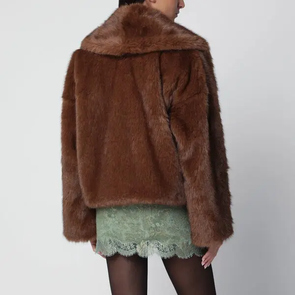 BB COUTURE Farrah Short Jacket In Faux Fur