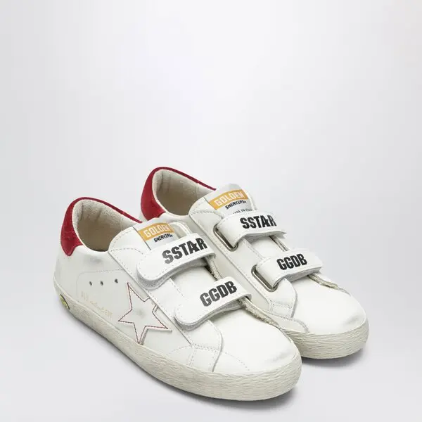 GOLDEN GOOSE White/ Old School Leather Sneakers