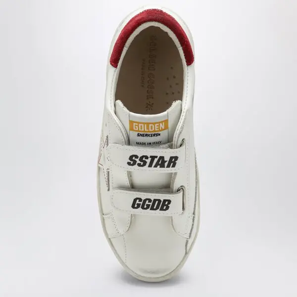 GOLDEN GOOSE White/ Old School Leather Sneakers