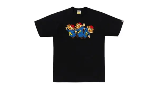 A BATHING APE Chimpy Trio T-shirt - Black