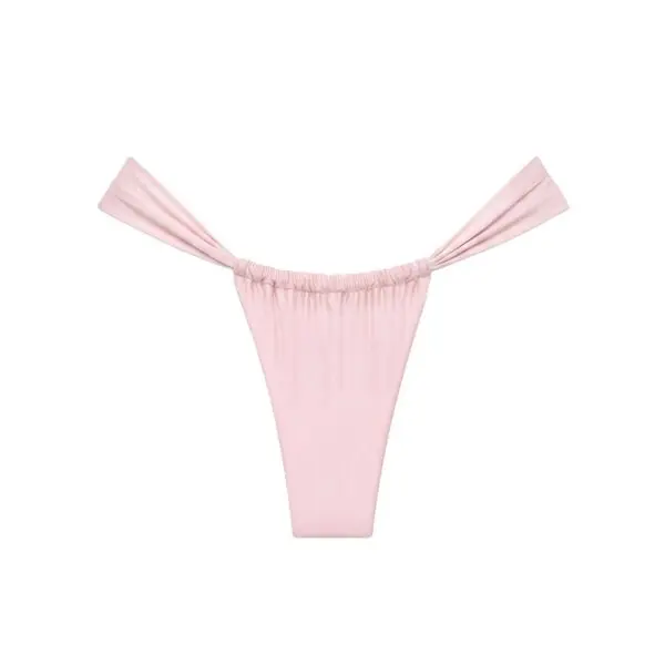 MONTCE Pale Blush Silkie Sandra Bikini Bottom - Pink