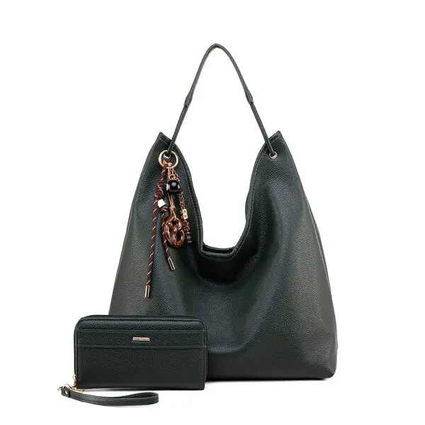 MKF COLLECTION - J'OMOR Eloa Hobo Bag With Wallet Dark