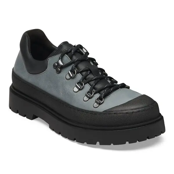 BIRKENSTOCK Prescott Low Oiled Leather Lace-up Boots - Basalt Gray