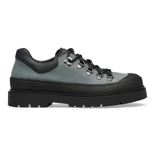 BIRKENSTOCK Prescott Low Oiled Leather Lace-up Boots - Basalt Gray