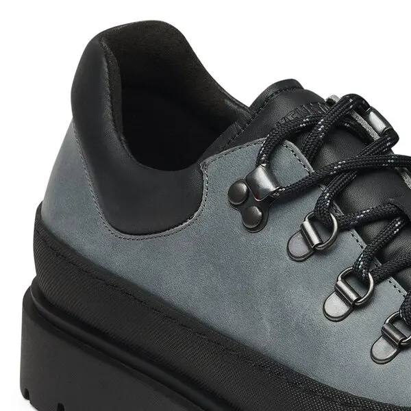 BIRKENSTOCK Prescott Low Oiled Leather Lace-up Boots - Basalt Gray