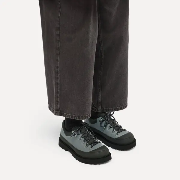 BIRKENSTOCK Prescott Low Oiled Leather Lace-up Boots - Basalt Gray