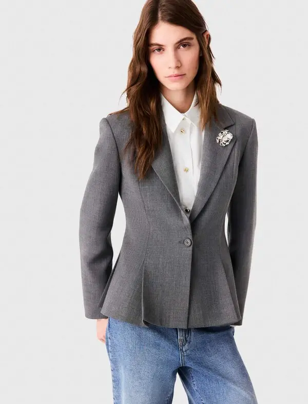 Maje Short Bar-style Suit Jacket