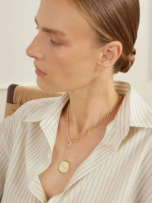 FOUNDRAE 18-karat Diamond Pendant Necklace