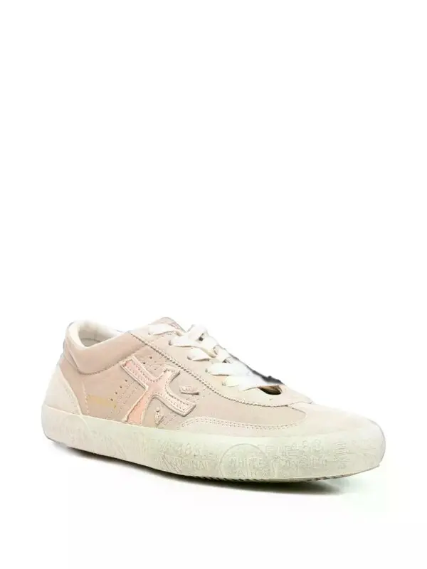 Premiata Logo-patch Panelled Sneakers