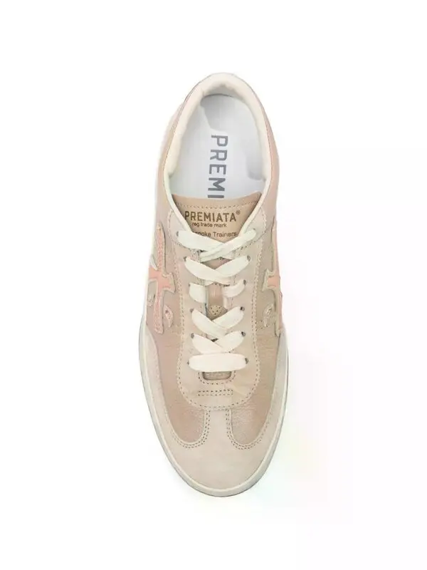 Premiata Logo-patch Panelled Sneakers