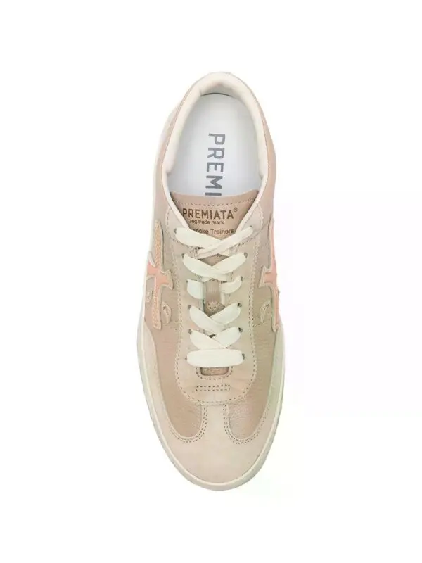 Premiata Logo-patch Paneled Sneakers
