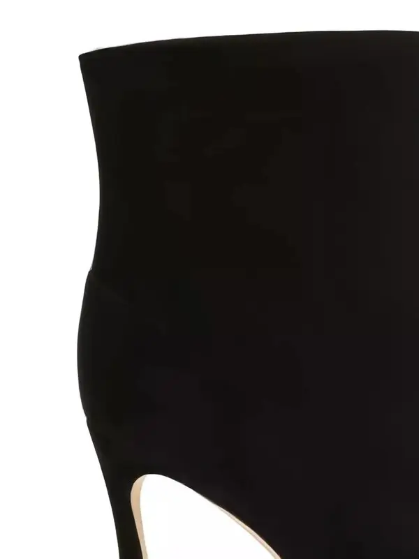 Manolo Blahnik Gostatu Suede Ankle Boots - Black