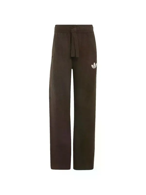 Adidas Trefoil-logo Knit Track Pants - Brown