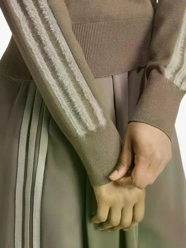 Adidas Fleece-stripe Knit Cardigan