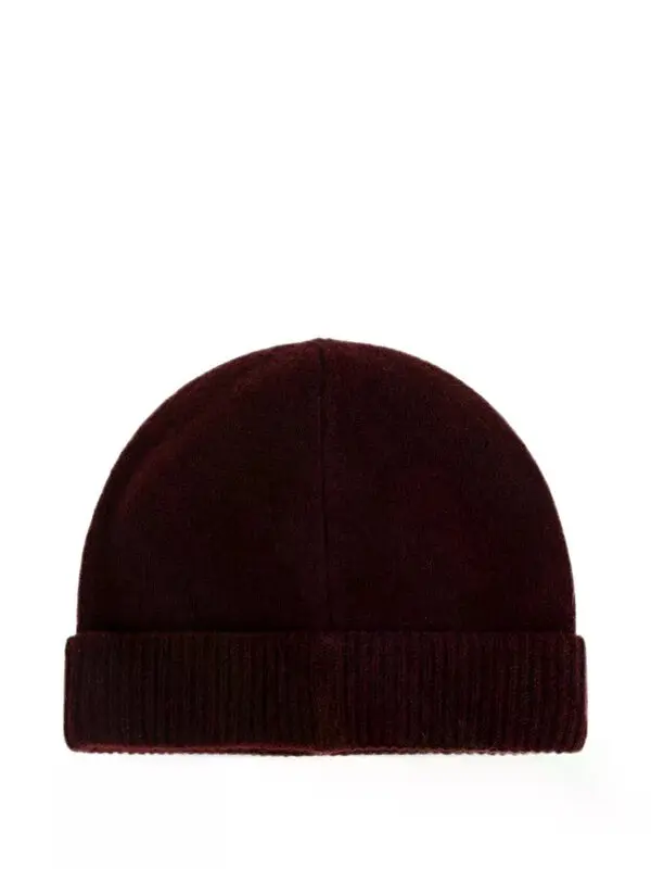 Emporio Armani Logo-patch Cashmere Beanie Hat