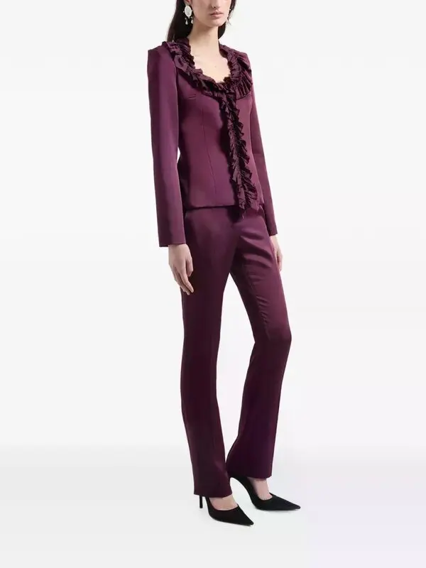 Nina Ricci Ruffled-trim Cady Jacket