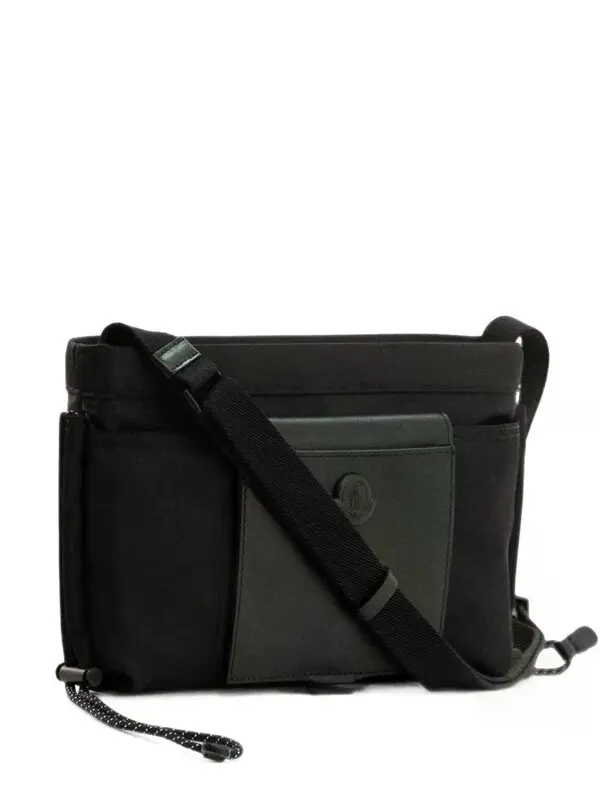Moncler Logo-patch Messenger Bag - Black