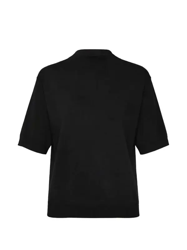 JIL SANDER Mock-neck T-shirt - Black