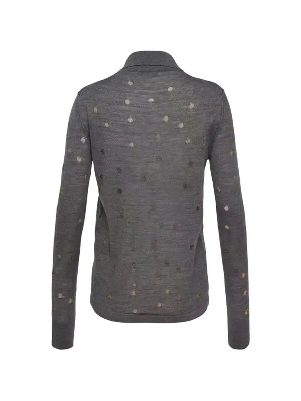 Stella McCartney Polka-dot Polo Sweater - Grey