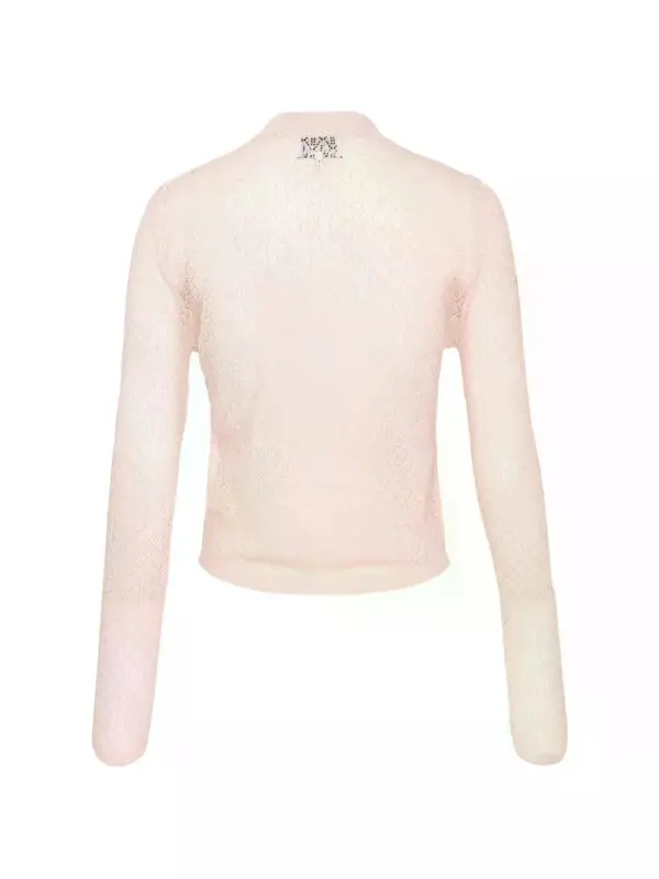 GANNI Pointelle-knit Cardigan
