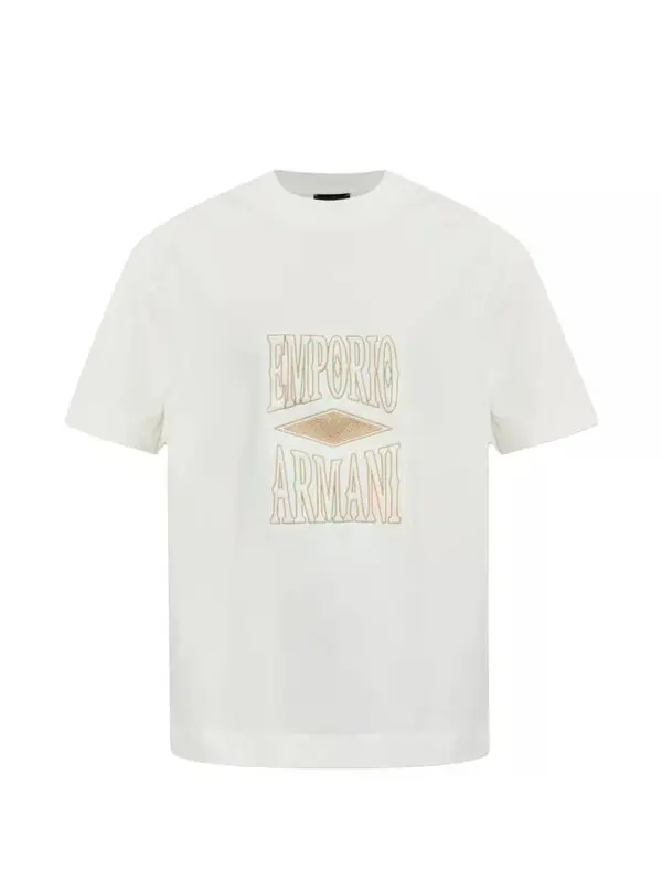 Emporio Armani Logo-embroidered T-shirt