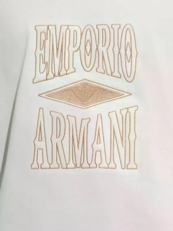 Emporio Armani Logo-embroidered T-shirt