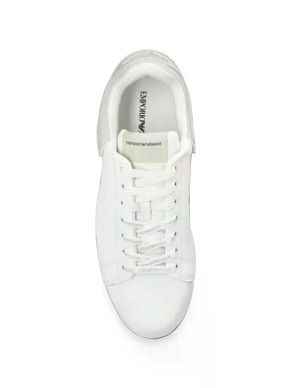 Emporio Armani Leather Lace-up Sneakers