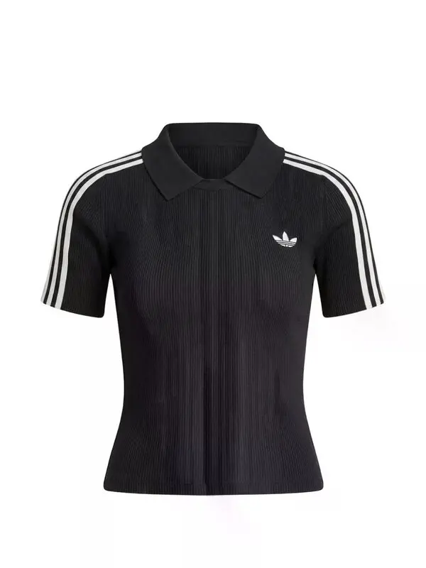 Adidas Cali Ribbed-knit T-shirt - Black