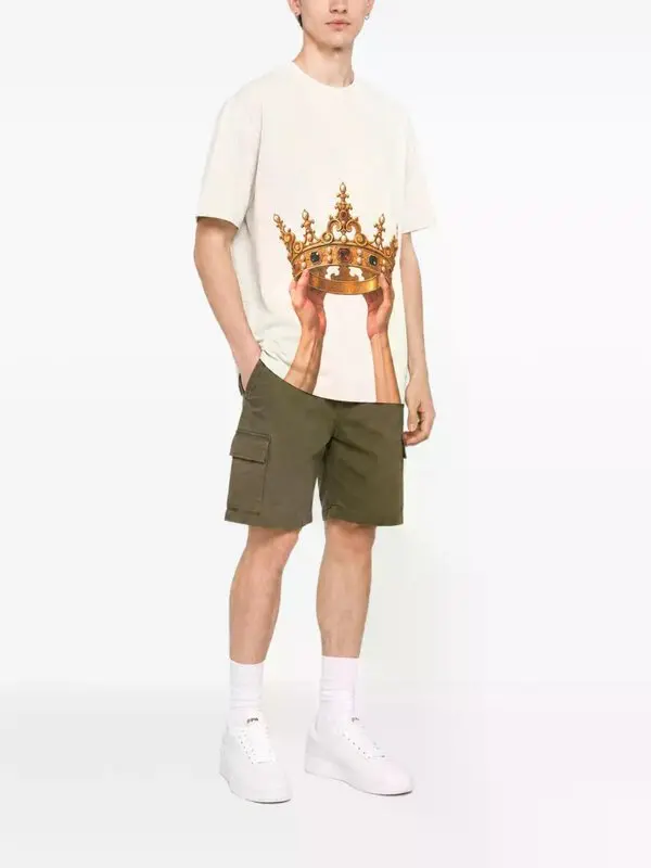 MELT Crown-print T-shirt - Neutrals