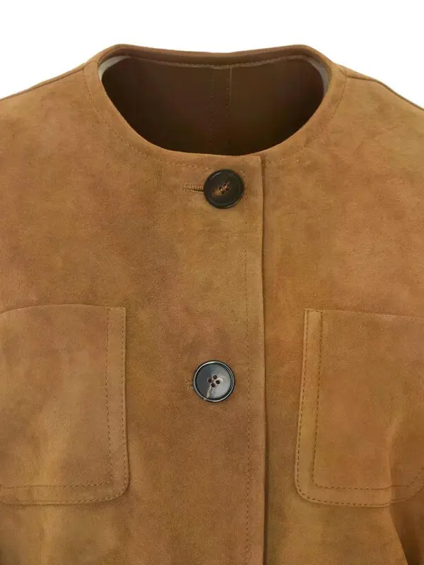Max Mara Belted Suede Jacket