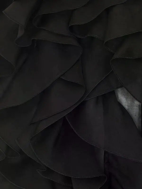Max Mara Ruffled Silk Shirt