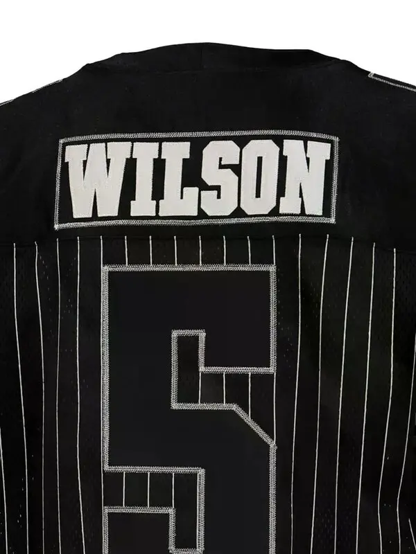 Y3 Pinstripe-print Mesh T-shirt