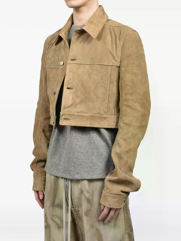 Rick Owens Cropped Suede Jacket