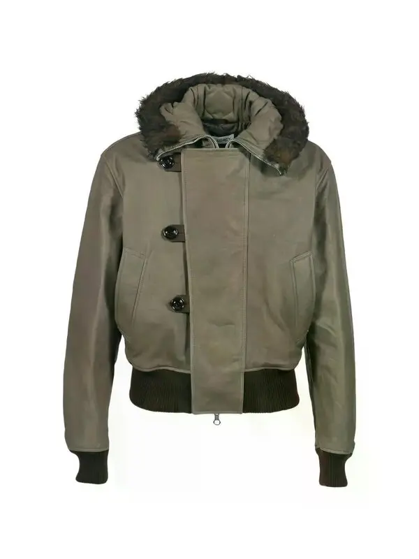 Our Legacy Compel Hooded Leather Jacket
