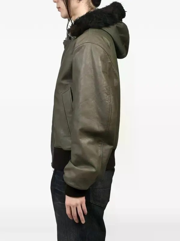 Our Legacy Compel Hooded Leather Jacket