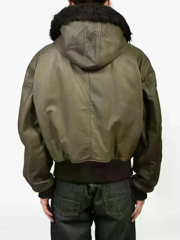 Our Legacy Compel Hooded Leather Jacket