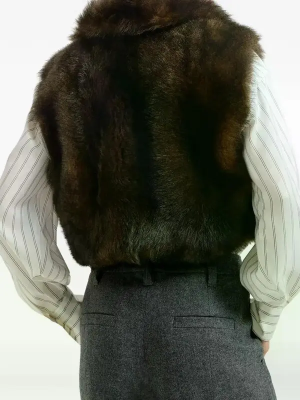 Brunello Cucinelli Soft Shearling Vest - Brown