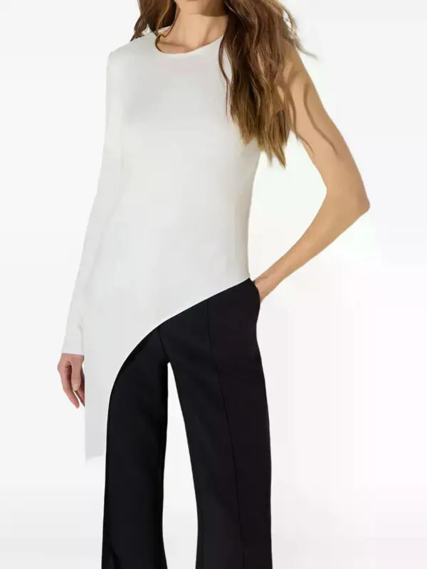 Elisabetta Franchi Top In Shiny Jersey Fabric