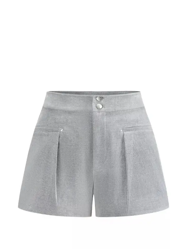 OUDE WAAG Structured Shorts - Grey