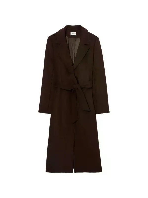 Claudie Pierlot Long Belted Wool Coat
