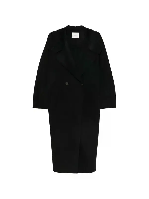 LISA YANG Button-back High-neck Coat - Black