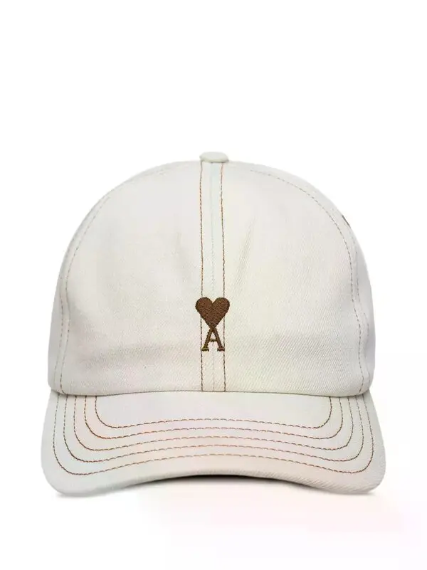 AMI Paris De Coeur Embroidered Cap