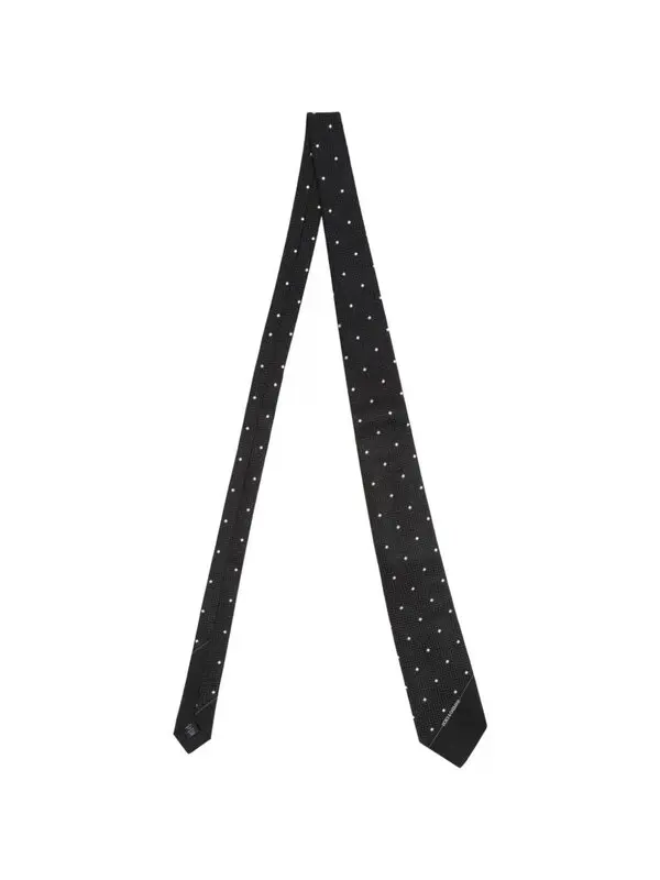 Dolce & Gabbana Polka-dot Silk Neck Tie - Black
