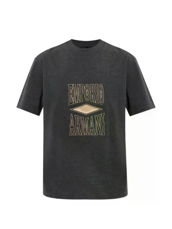 Emporio Armani Embroidered-logo T-shirt